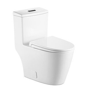 Double Flush Toilet Hidden Water Channel - White - Bed Bath & Beyond ...