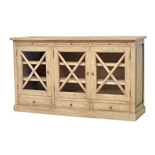 Casual Elements Michelle Rustic Grey Wash Mahogany Sideboard - Bed Bath ...