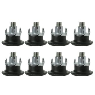 M8 x 15 x 30mm Screw on Furniture Glide Leveling Feet Floor Protector ...