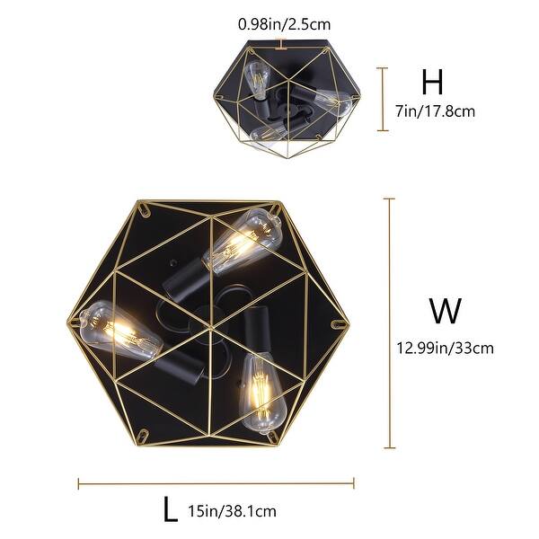 black hexagon light