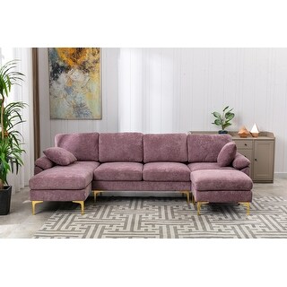 L-shape Couch Set Soft Sofa Set Sofa Set with Polyester Upholstery ...