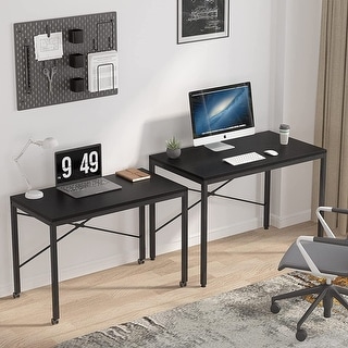 Two Person Computer Desk, 39" Double Simple Desks for Home Office - Bed ...