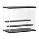 Clear Acrylic Display Case with LED Light 2 Tier Box 12.6x7.09x10.43 ...