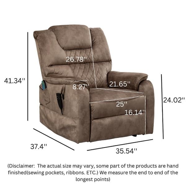 SleepingTitan Lift Chair, Extra Wide with Dual Motor, 180° Lay Flat ...