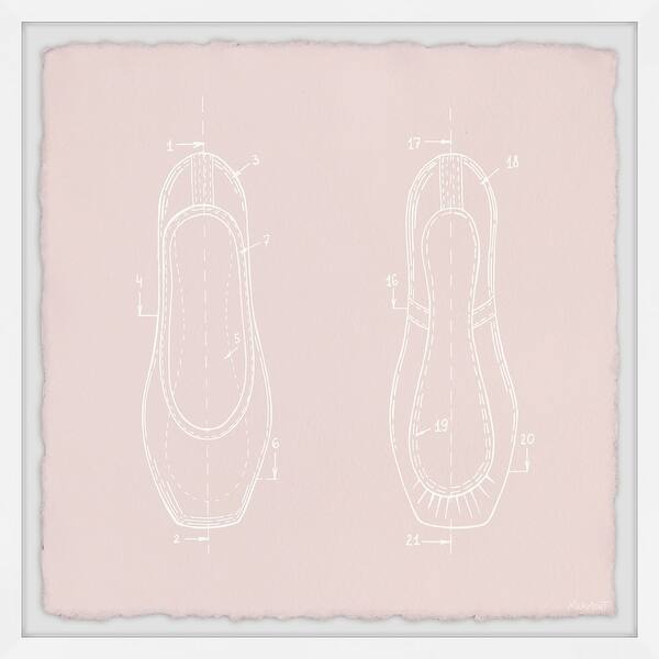 'Pointe Shoe Structure' Framed Painting Print - Bed Bath & Beyond ...