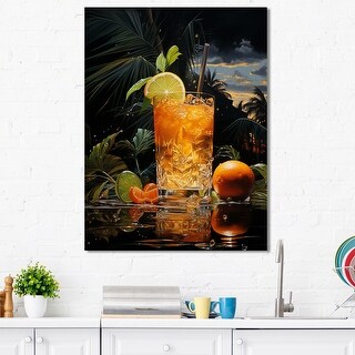 Designart "Cocktail Celebration I" Cocktails Wall Art - Bed Bath ...