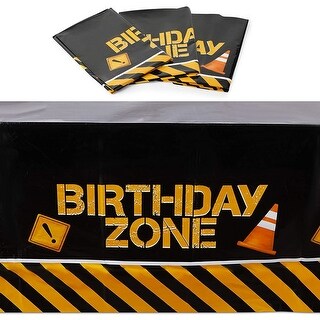 Construction Theme Birthday Party Table Covers (54 x 108 in, 3 Pack ...