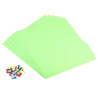 6Pcs Felt Pin Board Tile Self Adhesive Square Wall Bulletin Push Pin ...