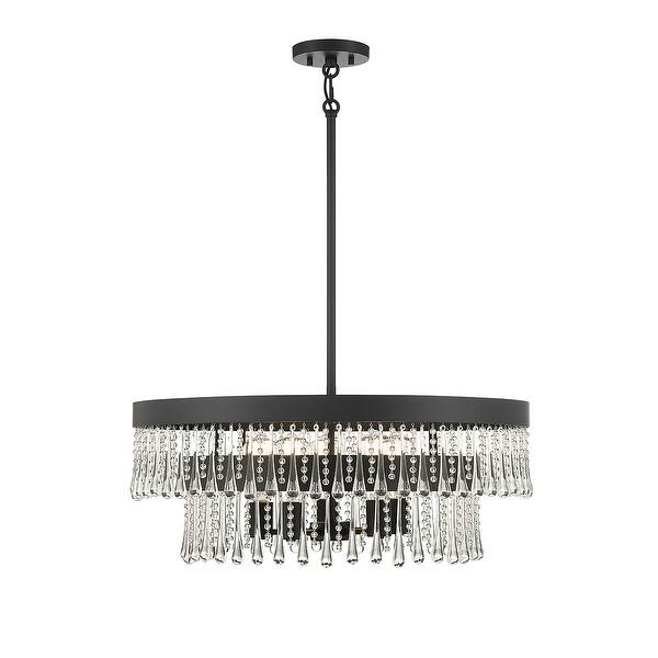 Trade Winds Claire 6-Light Pendant in Matte Black - Bed Bath & Beyond ...