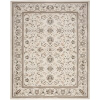 HomeRoots 8' x 10' Cream Floral Distressed Area Rug - 118 - Bed Bath ...