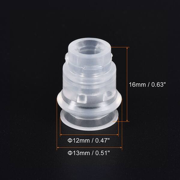 Vacuum Suction Cup Silicone Rubber Bellows with Gasket Clear - Bed Bath ...