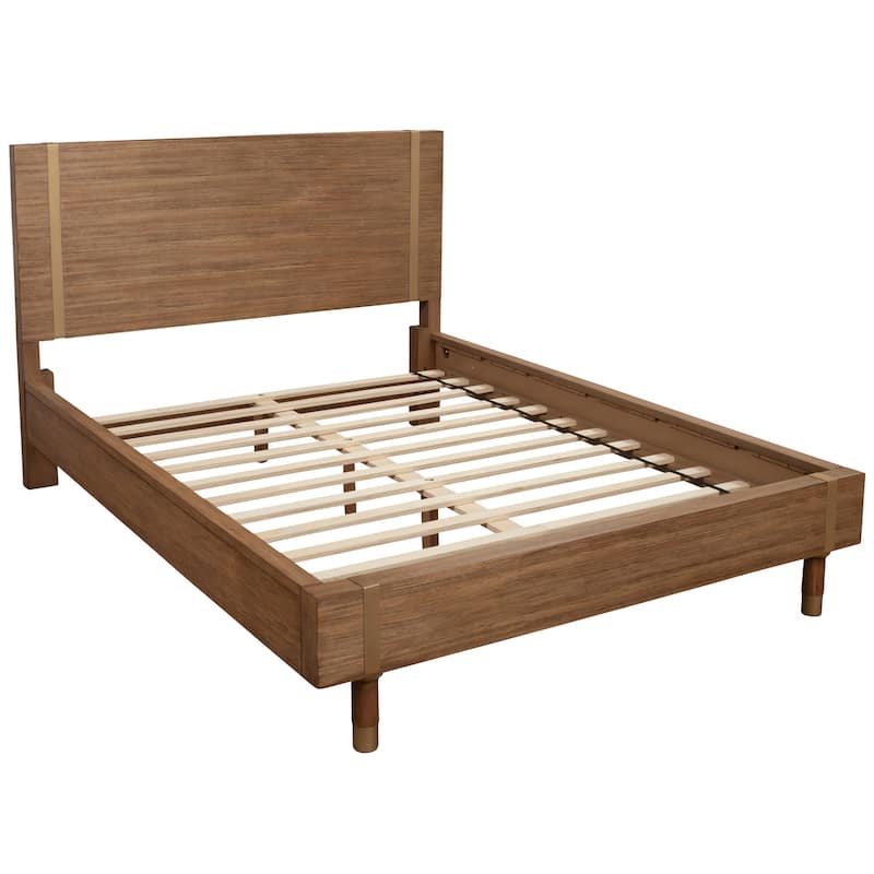 Alpine Furniture Easton Wood Platform Bed in Sand (Beige) - Overstock ...