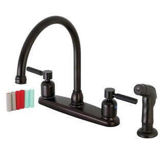 Kingston Brass Kaiser 1.8 GPM Standard Kitchen Faucet - Includes Side ...