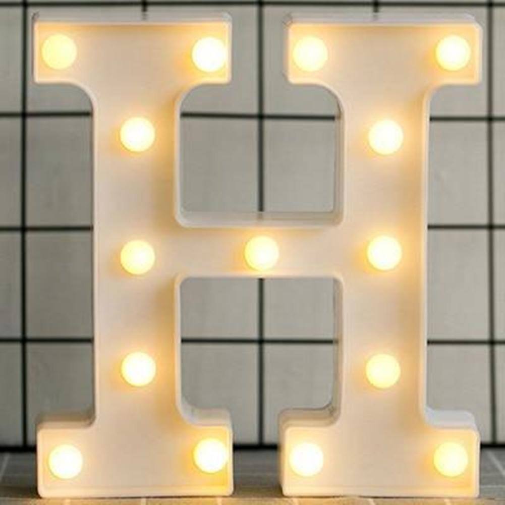 Luminous LED Letter Night Light English Alphabet Number Lamp Wedding ...