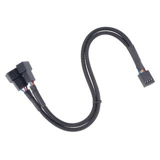 Fan Power Supply Cable 1 to 2 with 3 Pin 4 Pin for Computer CPU 4pcs ...