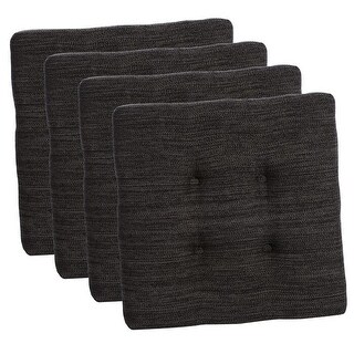 Super Soft Bar Stool Square Seat Cushion with Ties(Set of 4) - Bed Bath ...