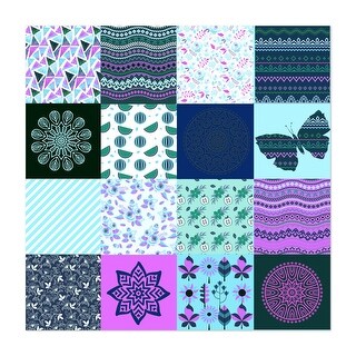 Patchwork Collage Pattern Patterns Textile Art Print/Poster - Bed Bath ...