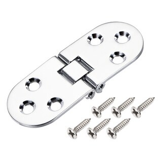 3.15x1.18inch Flip Hinges Sewing Machine with Screws Silver Tone 4Pcs ...