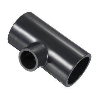 UPVC 1-1/2" to 3/4" Reducing Tee Pipe Fitting T Shape Socket Connector ...