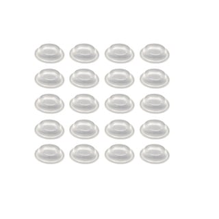 Self Stick Silicone Protective Wall Bumpers Pack of 10 Clear Round ...