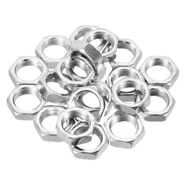 20pcs M18x1.5 Steel Hex Nuts Hardware Nuts Screw Bolt Fasteners 8mm ...