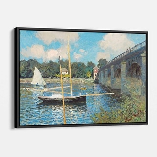 Blue Bridge Wall Art Canvas 7285 - Bed Bath & Beyond - 39913308