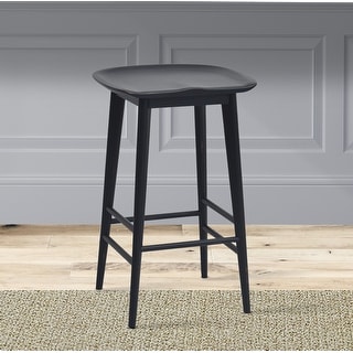 Steve Silver Hendry Backless Solid Acacia Counter Stool - Counter Stool ...