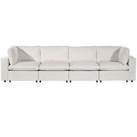 Upholstered Modular Sectional Sofa with USB Charge Ports, Wireless ...