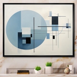 Designart "Grey Suprematism Geometric Synthesis I" Abstract Suprematism ...