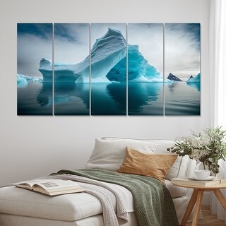 Designart "Floating Majestic North American Iceberg II" Coastal ...