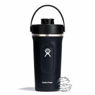 Hydro Flask Double Wall Vacuum Insulation Shaker Bottle, 24oz - Black ...