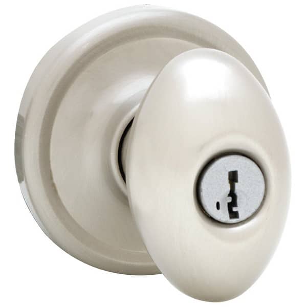 Weiser Lock GA531L-S Laurel Single Cylinder Keyed Entry Door Knob Set ...
