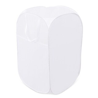 Internet's Best Square Pop Up Laundry Hamper - White - Bed Bath ...