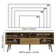 Madesa Modern TV Stand with 1 Door and 4 Shelves with Cable MANAGEMENT ...