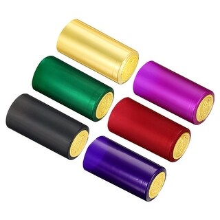 120Pcs 30mm PVC Heat Shrink Wine Bottle Caps Sleeves Top Cover Film 6 ...