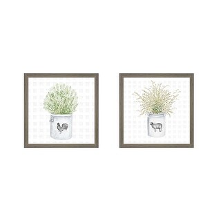 Janice Gaynor 'Farm Herbs' Framed Art (Set of 2) - Bed Bath & Beyond ...