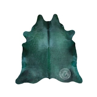 Emerald Green Cowhide Rug - Premium Hide - 6x7-8' - Bed Bath & Beyond ...