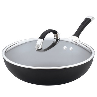 Circulon Symmetry Hard-Anodized Nonstick Induction Chef Pan with Lid ...