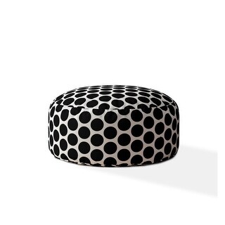 Soft Polka Dot Removable Pouf Upholstery Cotton Fabric Pouf Large Bean ...