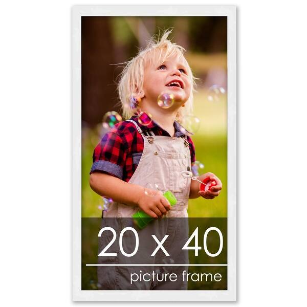 20x40 Frame White Wood Picture Panoramic Frame Panoramic Poster Frame ...