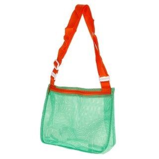 Mesh Beach Bag, Sand Backpack Shell Collecting Bags with Zipper, Green ...