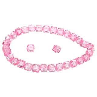 8mm Acrylic Beads, 500 Pack Faceted Acrylic Geometric Beads Style 1 ...