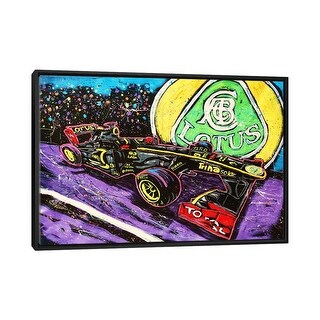 iCanvas "Lotus Race Car with Signature" by Rock Demarco Framed Canvas ...