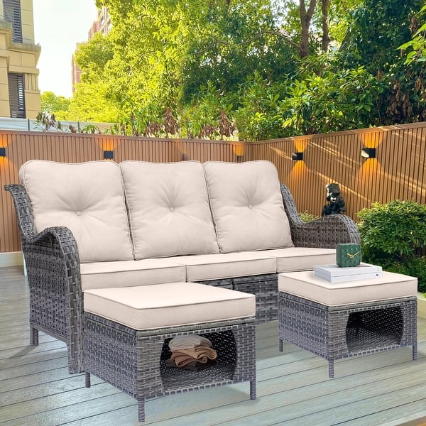 big lots wicker settee