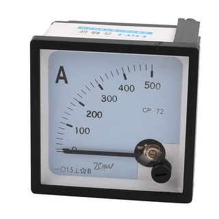 SQ72-A Class 1.5 Accuracy DC 0-500A Analog Panel Meter Ammeter ...