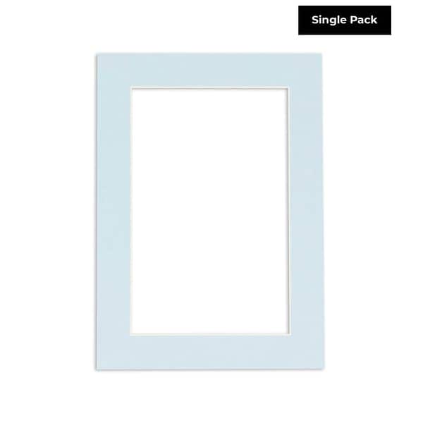 11x17 Mat for 16x20 Frame - Precut Mat Board Acid-Free Baby Blue 11x17 ...