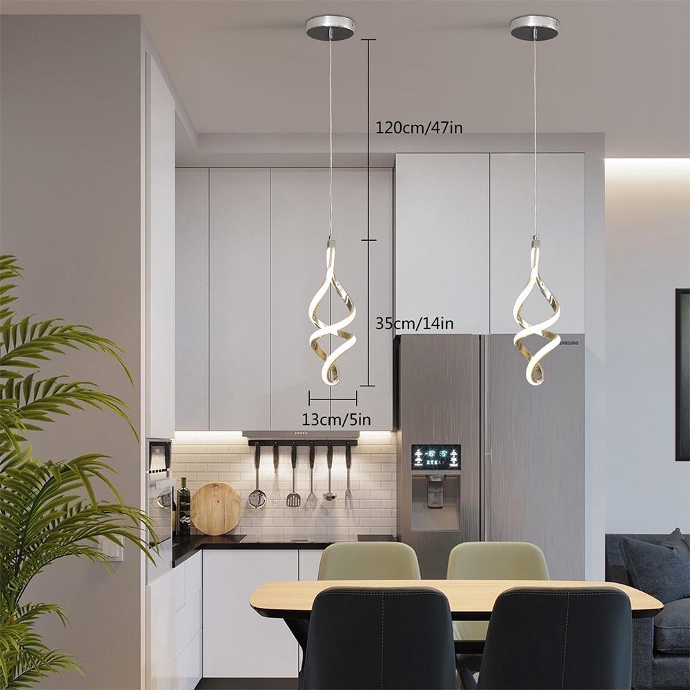 LED Modern Hanging Lamp Chandelier Pendant Ceiling Light Fixture - 19 ...
