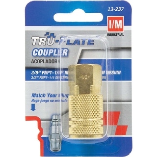 Tru-Flate Industrial/Milton Series Push-to-Connect 3/8 In. FNPT Coupler ...