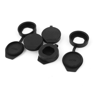 5PCS Black Rubber Key Panel Cam Lock Dust Waterproof Cover Black - Bed ...