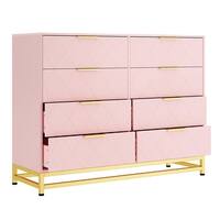 3 Drawer Dresser With Left Side Cabinet With Clear Wood - Bed Bath ...